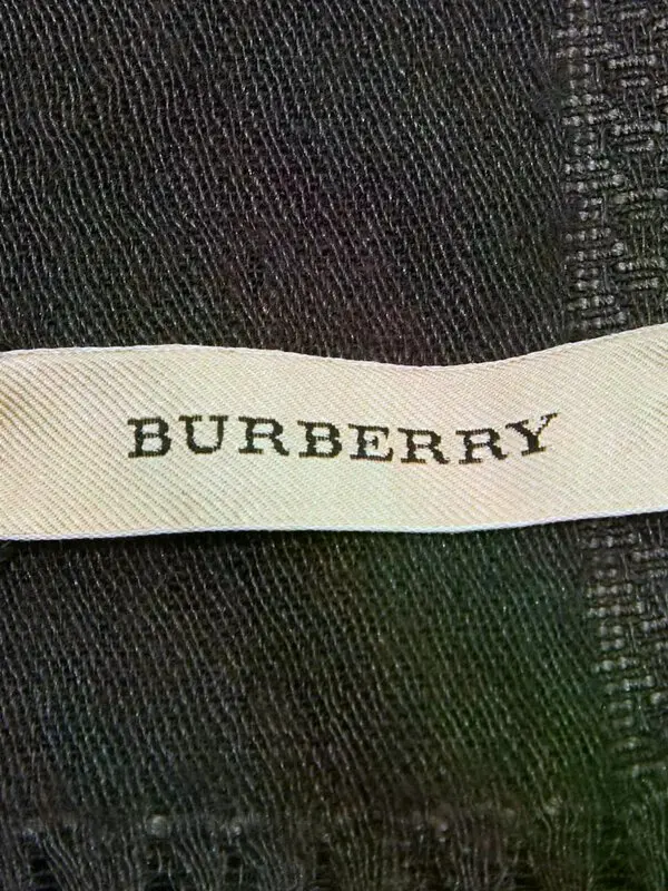 Burberry Fringed Ladder-stitch Stole