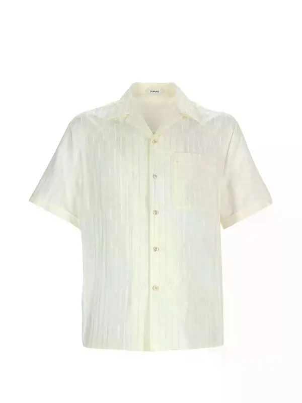 Versace Jacquard Cotton-silk Regular Shirt
