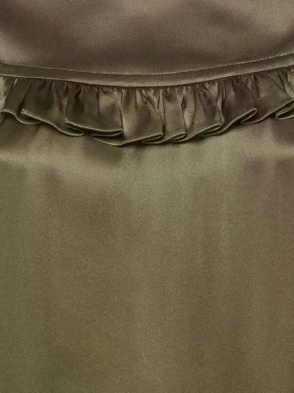 Stella McCartney Satin Ruffled Mini Dress