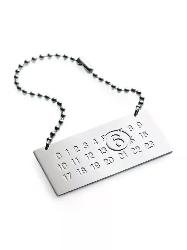 MAISON MARGIELA Ball Chain Keyring With Numeric Tag