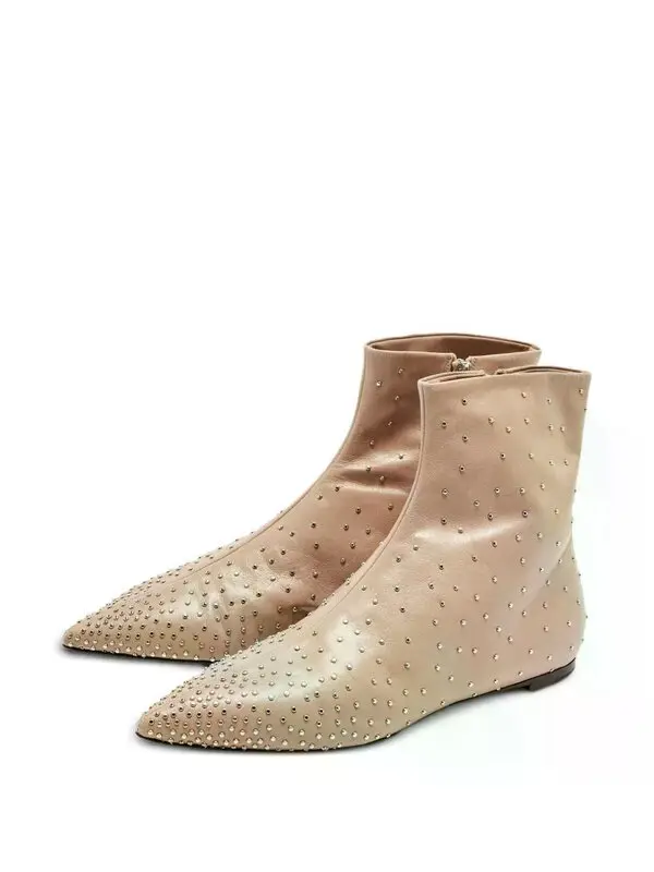Valentino Garavani Studded Calf Leather Ankle Boots