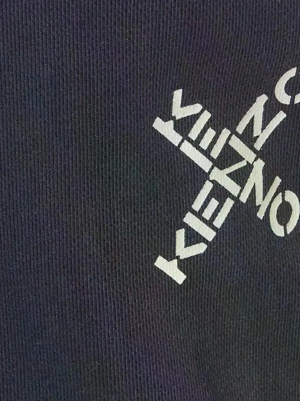 Kenzo Logo Print Oversized Jersey Shorts