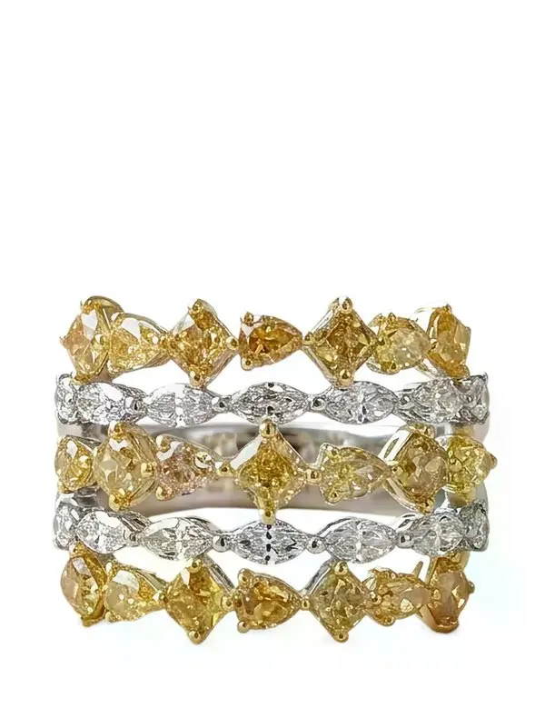 HYT JEWELRY Multi-band Diamond Ring - Gold