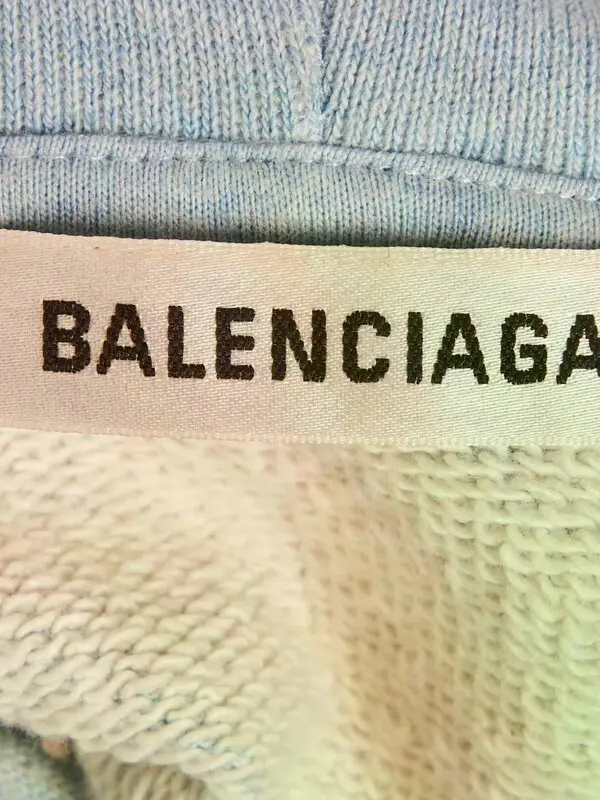 Balenciaga Logo Print Hoodie