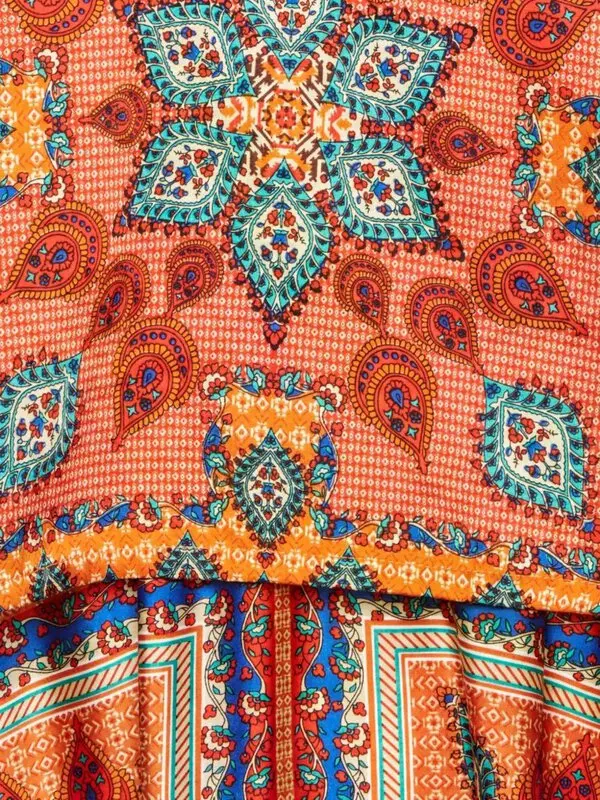 Torn By Ronny Kobo Floral Paisley Print Maxi Dress