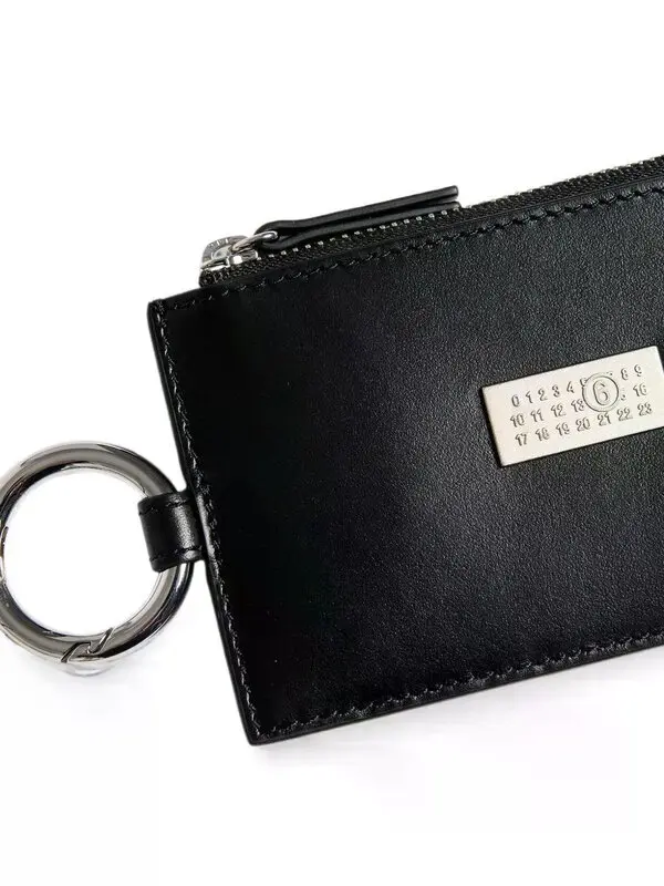 MAISON MARGIELA Leather Zip Wallet - Black