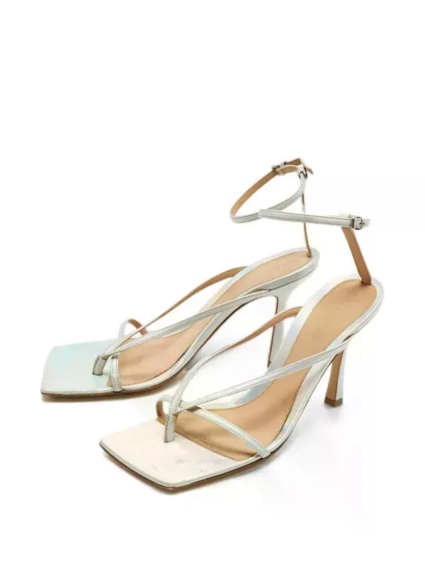 Bottega Veneta Stretch Sandals - Silver