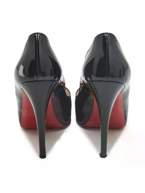 CHRISTIAN LOUBOUTIN Patent Leather Peep-toe Pumps