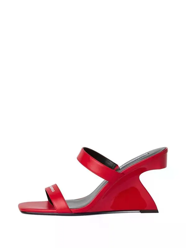 Karl Lagerfeld Waverely Double-strap Wedge Slides