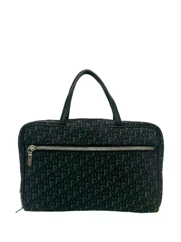 Dior Diorissimo Trotter Canvas Handbag - Black