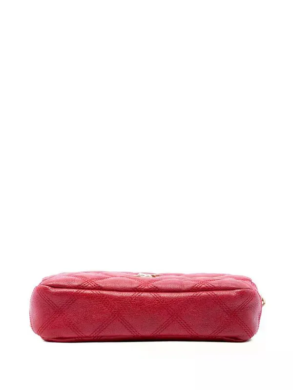 Saint Laurent Becky Quilted Lambskin Double Zip Crossbody Bag