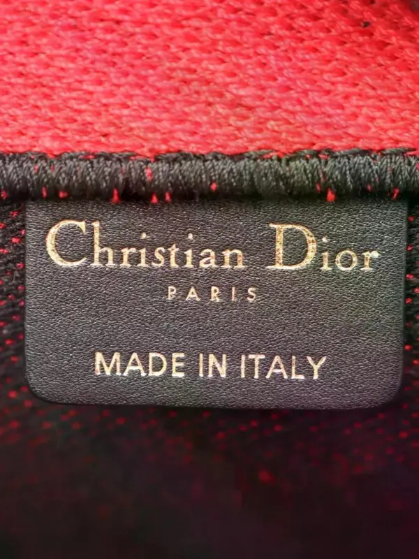 Dior Canvas Plaid Oblique Tote Bag