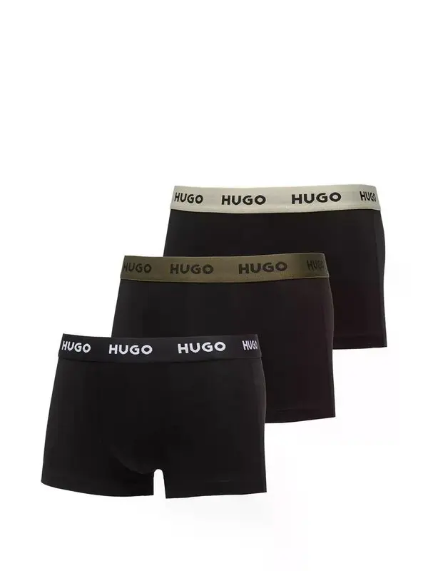 Hugo Logo-waistband Trunks - Black