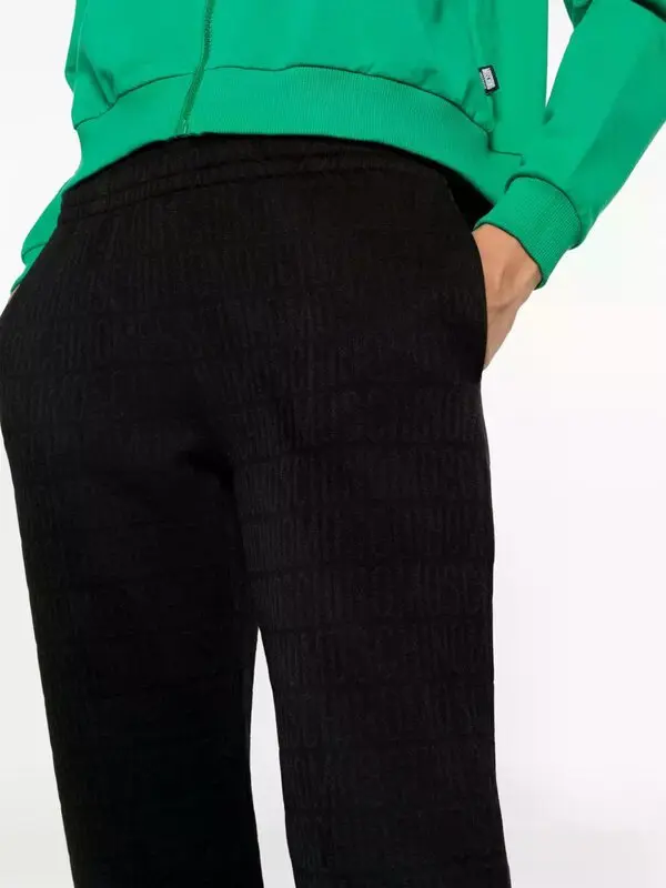 Moschino Flocked Logo Elasticated Waist Track Pants