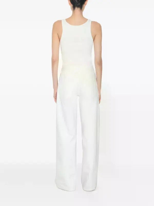 Tory Burch Ribbed Viscose Knit Tank Top