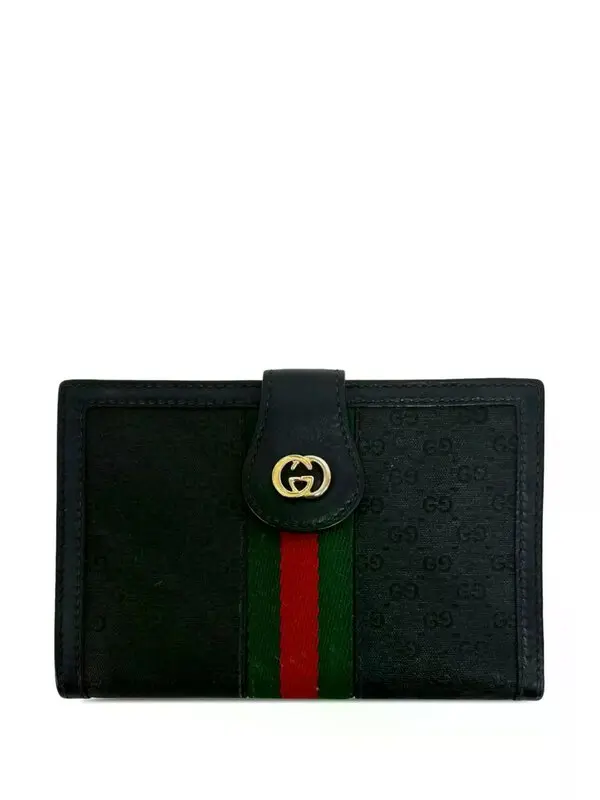 Gucci 20th Century Micro Gg Supreme Web Bifold Wallet Small Wallets