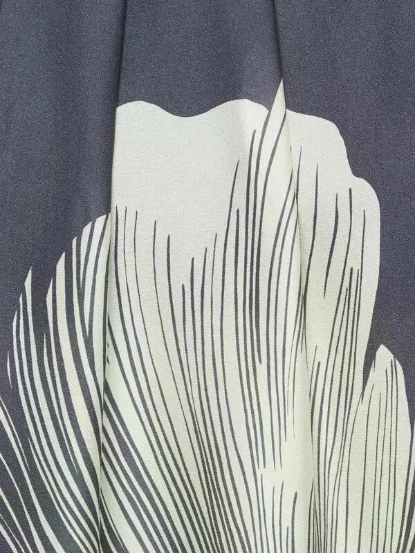 Max Mara Sleeveless Floral Print Silk Top