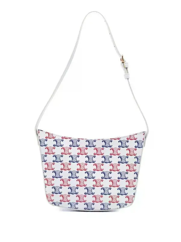 Celine Medium Triomphe Coated Canvas Croque Shoulder Bag - Multicolour