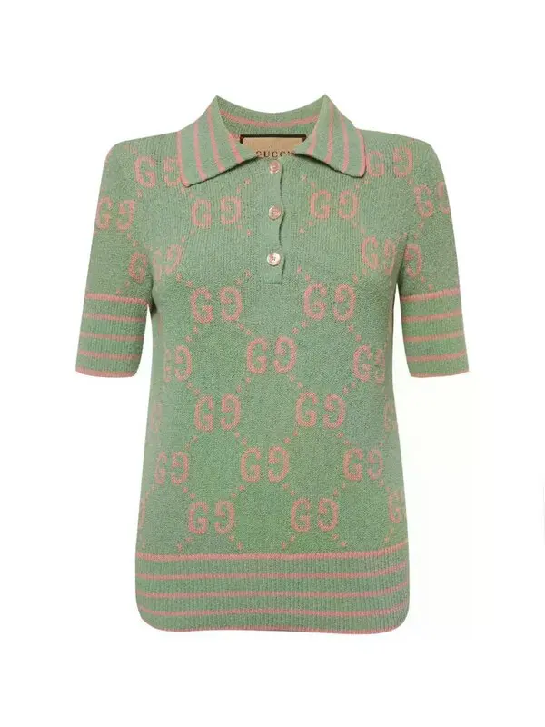 Gucci Short-sleeve Polo Top