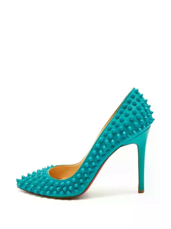CHRISTIAN LOUBOUTIN Pigalle Spikes Pumps - Blue