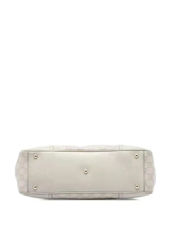 Gucci Embossed Web Detail Tote Bag