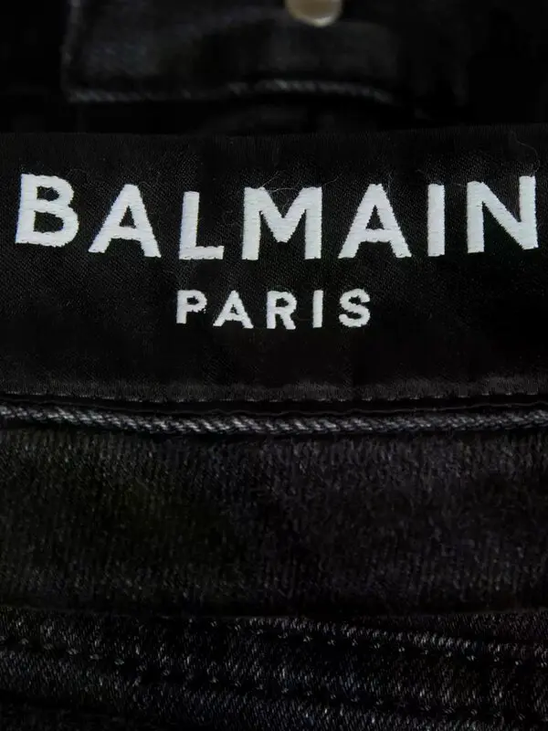 Balmain Distressed-effect Ultra-skinny Jeans