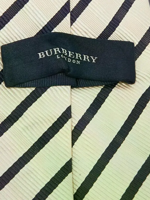 Burberry Diagonal-striped Tie - Neutrals
