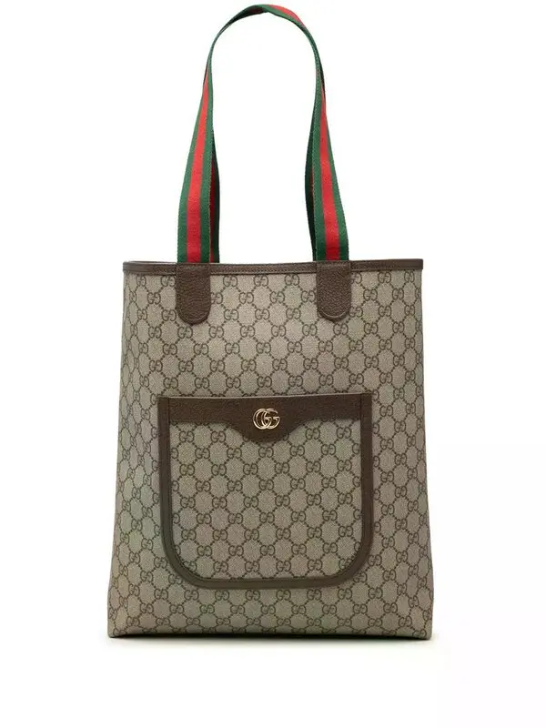 Gucci Gg Supreme Web Ophidia Tote Bag