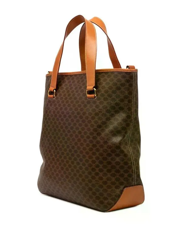 Celine Macadam Coated Canvas Vertical Satchel