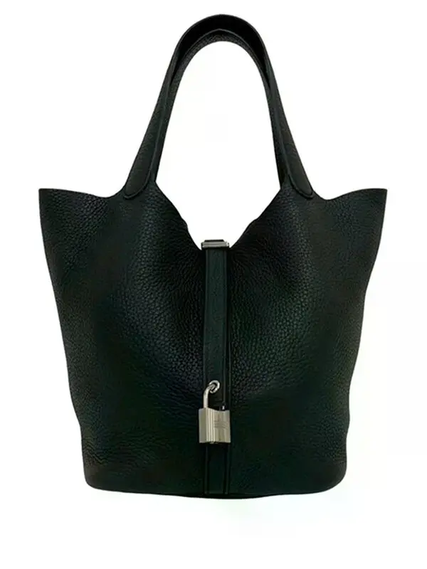 Hermès Clemence Picotin Lock 22 Handbag - Black