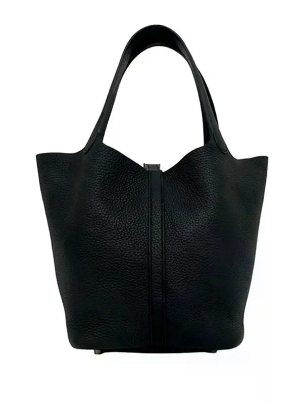 Hermès Clemence Picotin Lock 22 Handbag - Black