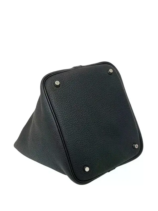 Hermès Clemence Picotin Lock 22 Handbag - Black