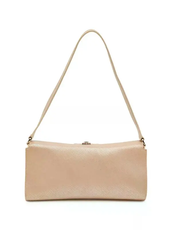 FERRAGAMO Gancini Clutch Bag - Neutrals