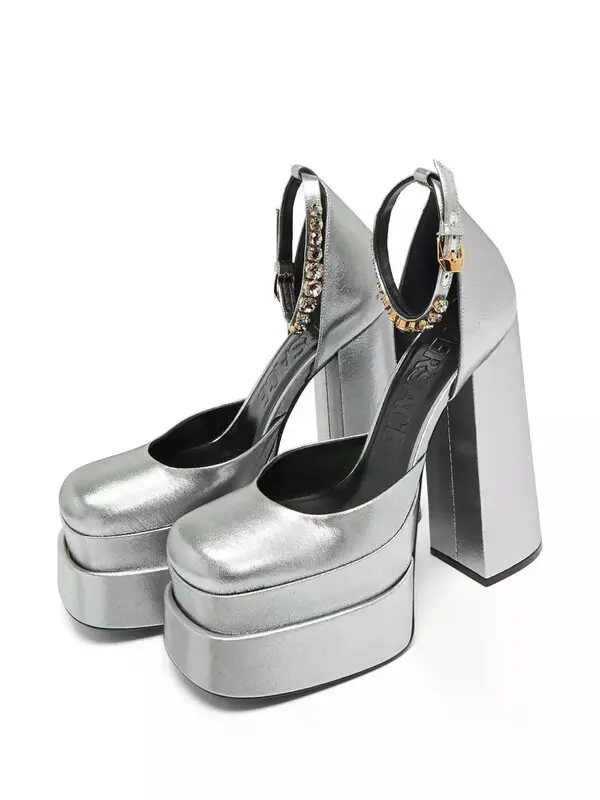 Versace Tone Double-stacked Platform Pumps