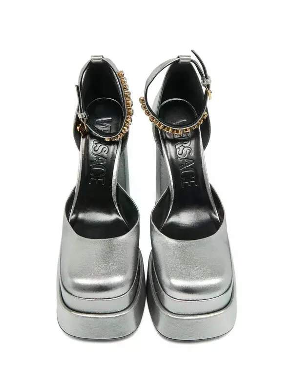 Versace Tone Double-stacked Platform Pumps
