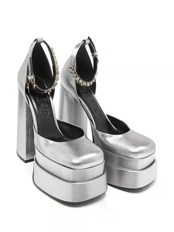 Versace Tone Double-stacked Platform Pumps