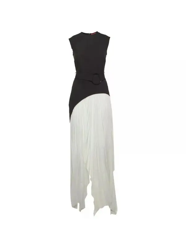 Solace London Anya Pleated Maxi Dress - Black