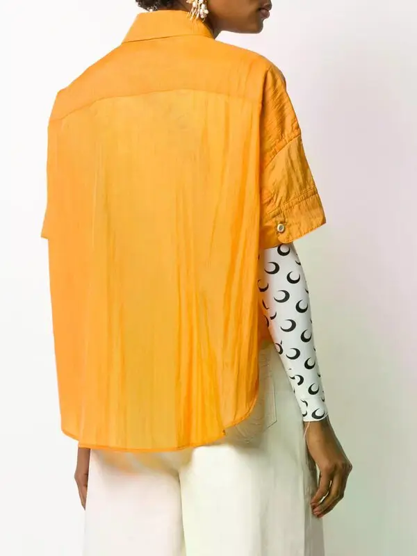 Julien David Crinkled Effect Shirt