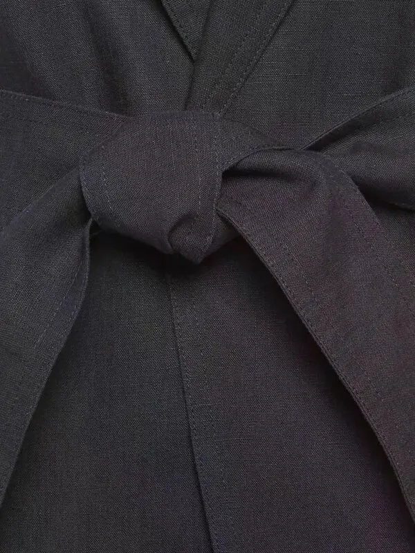 Max Mara Sleeveless Belted Jacket - Blue