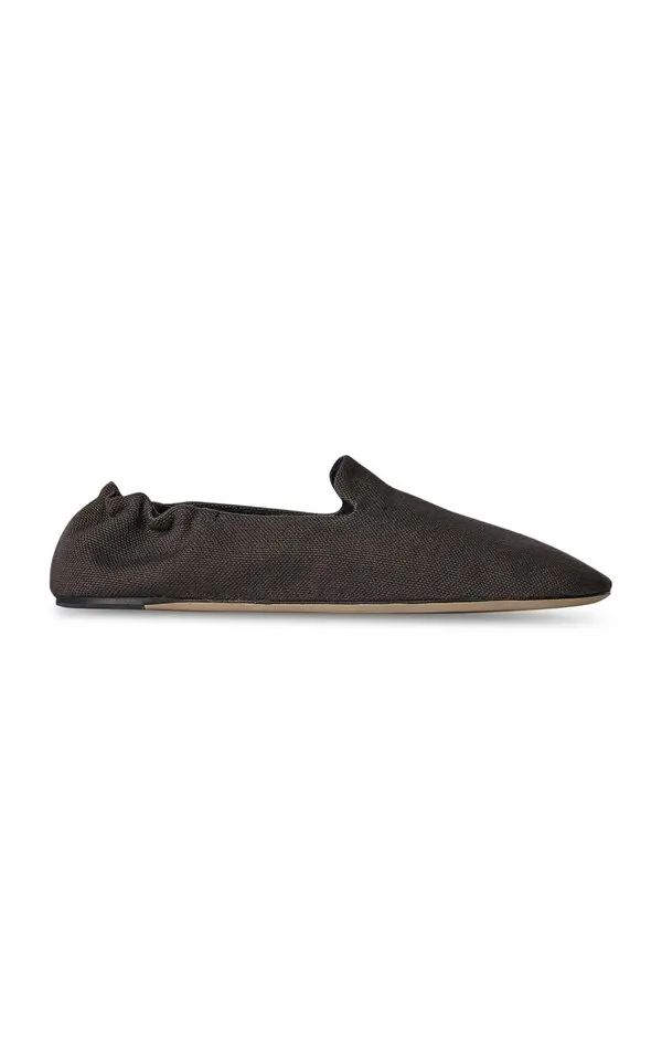 THE ROW Casa Canvas Slip-on - Brown