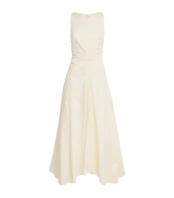 Camilla And Marc Cotton Sleeveless Midi Dress - Ivory