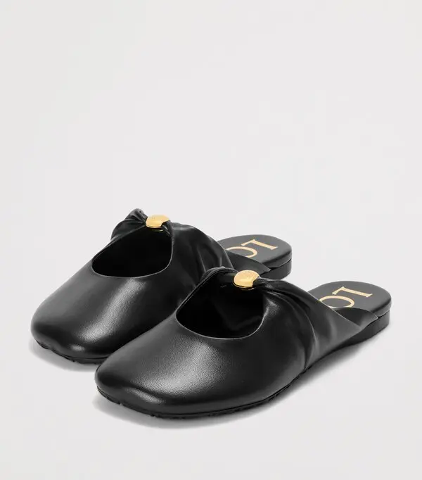 Loewe Leather Pebble Mules
