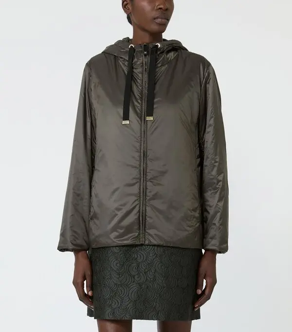 Max Mara Padded Hooded Jacket - Brown