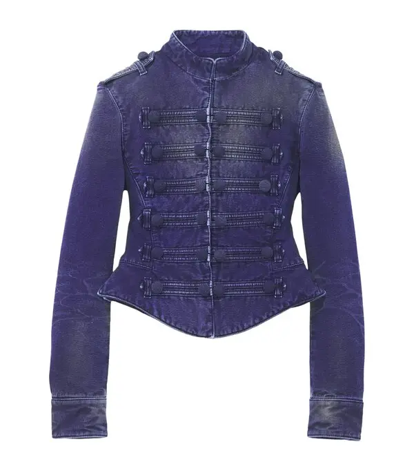 Alexander McQueen Military-inspired Denim Jacket