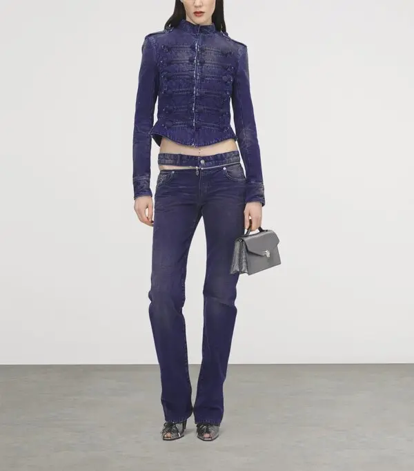 Alexander McQueen Military-inspired Denim Jacket