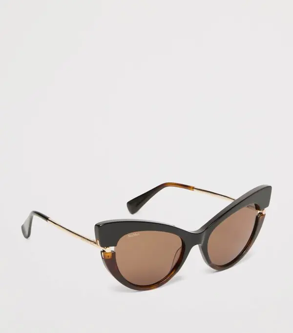 Max Mara Tortoiseshell Cat Eye Sunglasses - Beige