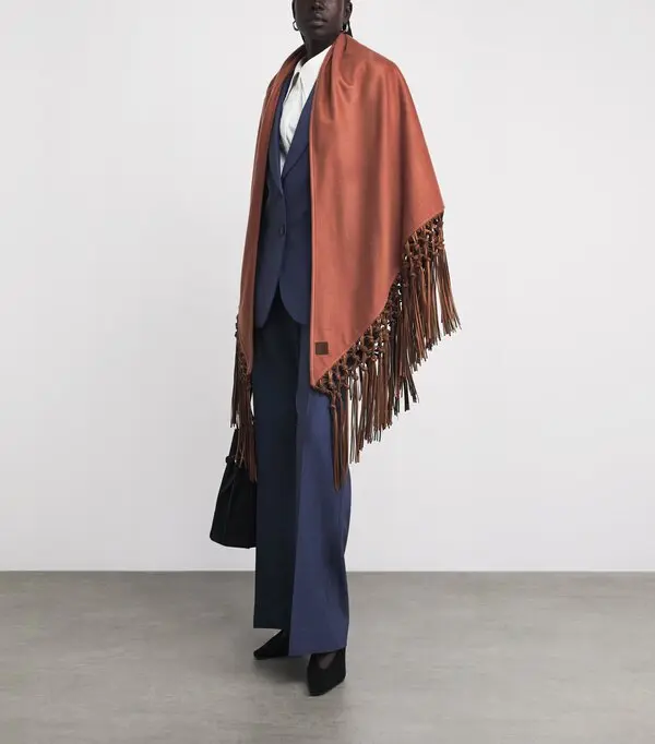 Colombo Cashmere Fringe-detail Shawl
