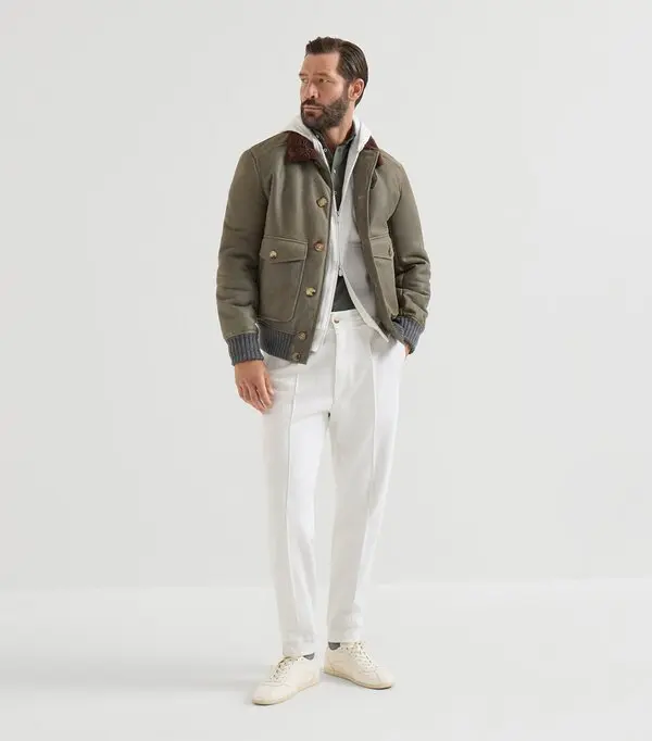 Brunello Cucinelli Virgin Wool-silk-cotton Polo Shirt