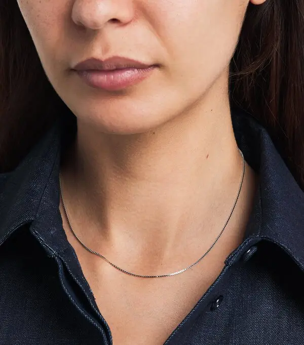 ASTRID & MIYU Sterling Essential Box Chain Necklace