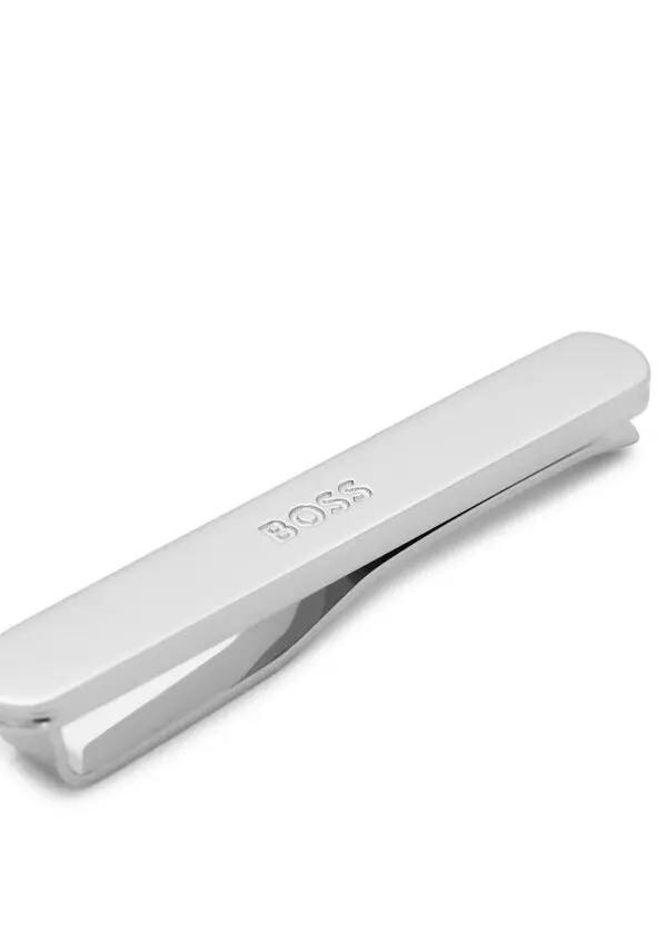 BOSS Logo Engraved Tie Clip